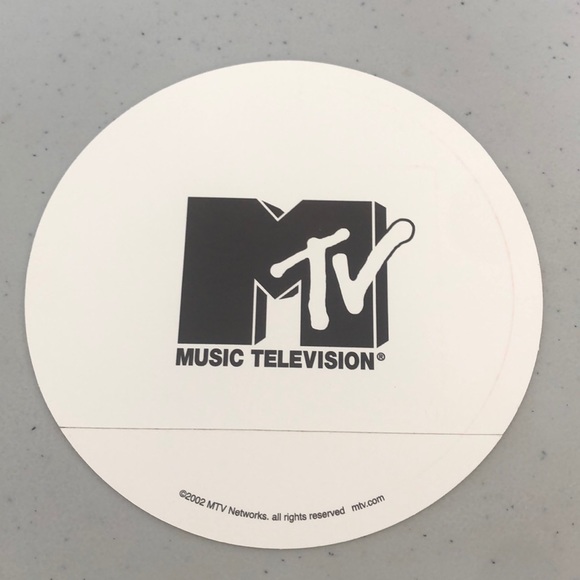 Accessories | Vintage Mtv Music Television Sticker 202 | Poshmark